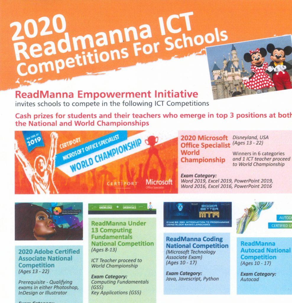 2020 Microsoft Office Specialist (MOS) and IC3 Championship - Grace Schools